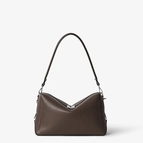 Fendi Lui Chocolate Brown Leather Bag